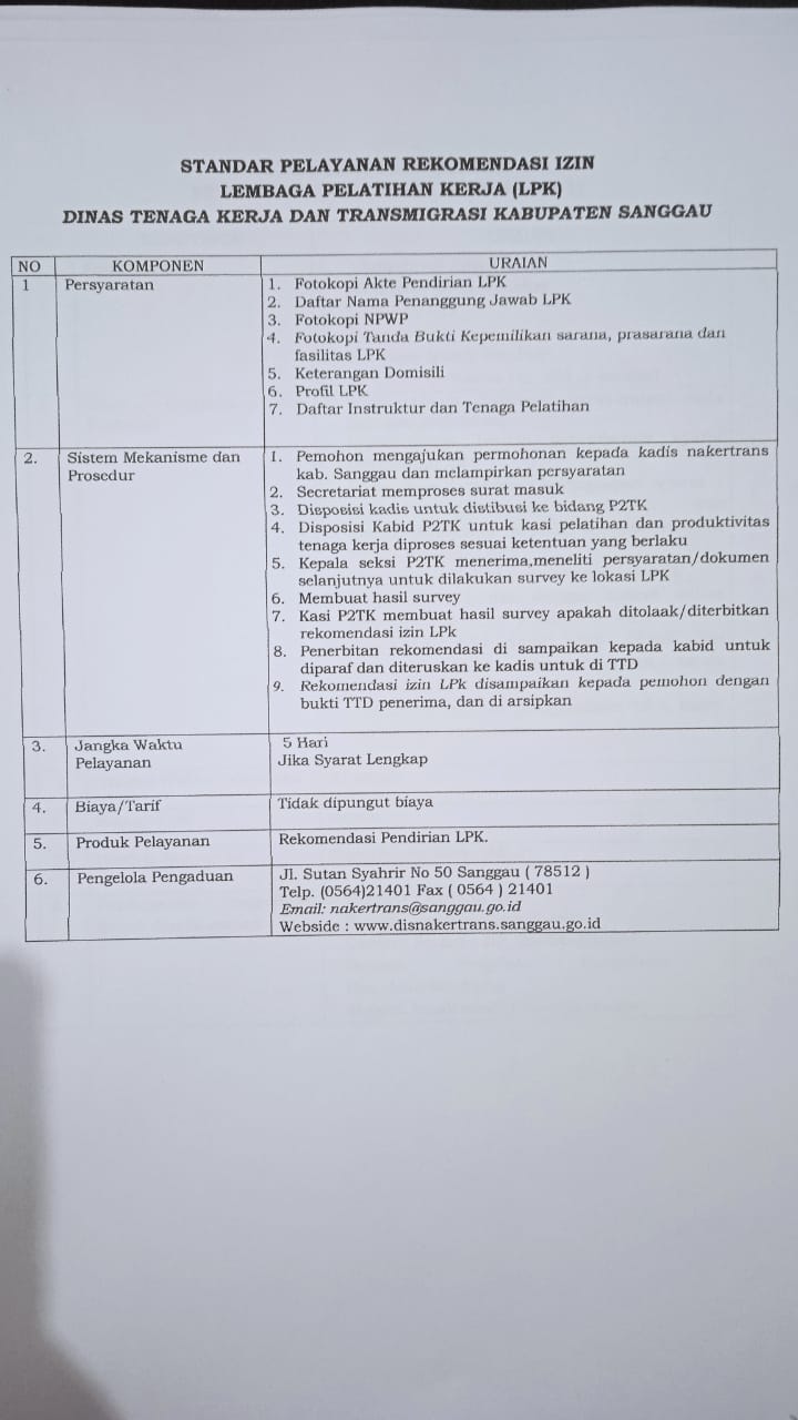 LPK – DISNAKERTRANS
